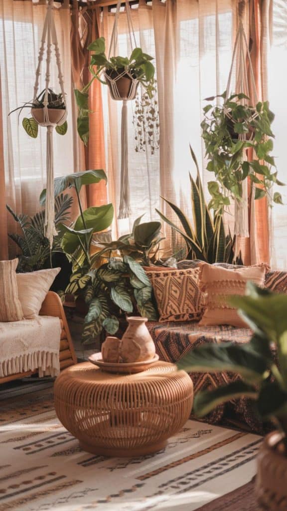 27 Plant Ideas for Boho Living Rooms: Life, Style, and Zen