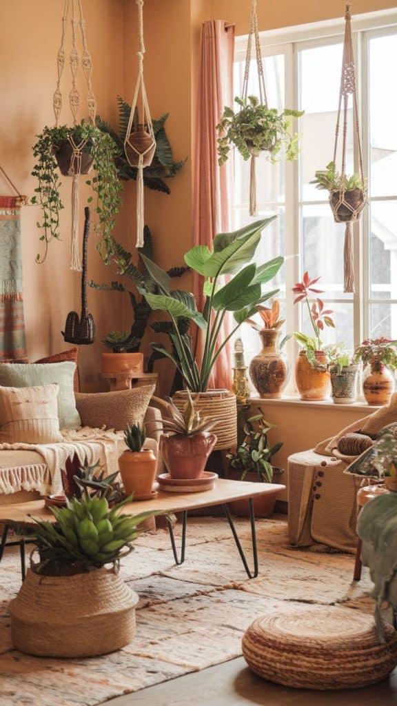 27 Plant Ideas for Boho Living Rooms: Life, Style, and Zen