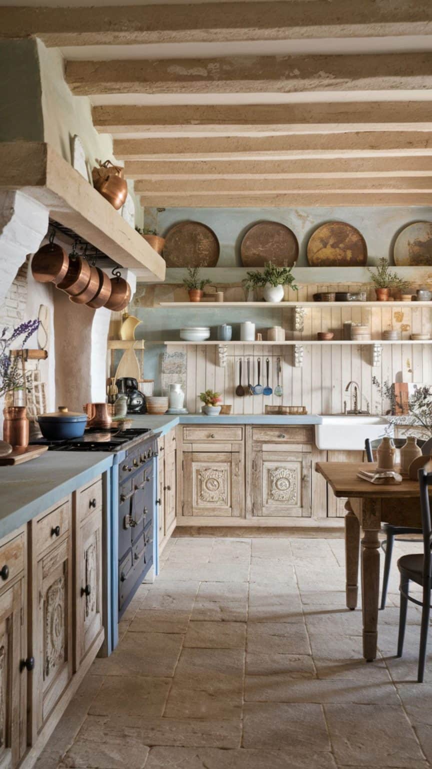 15+ Gorgeous French Style Kitchens to Inspire You