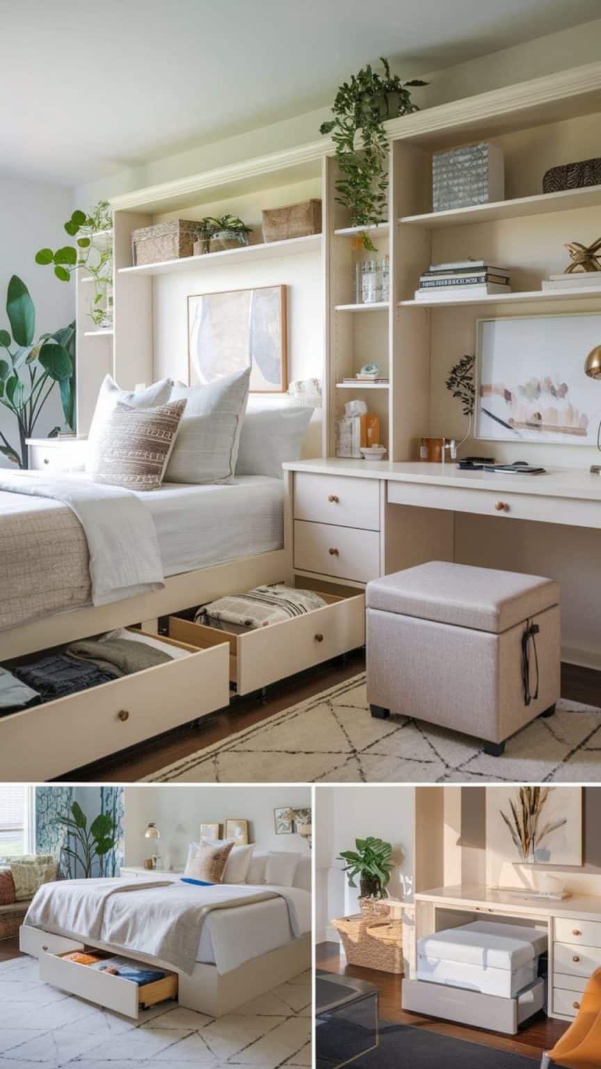 15+ Bedroom Storage Ideas for a Tidy Space - Insightful Lines