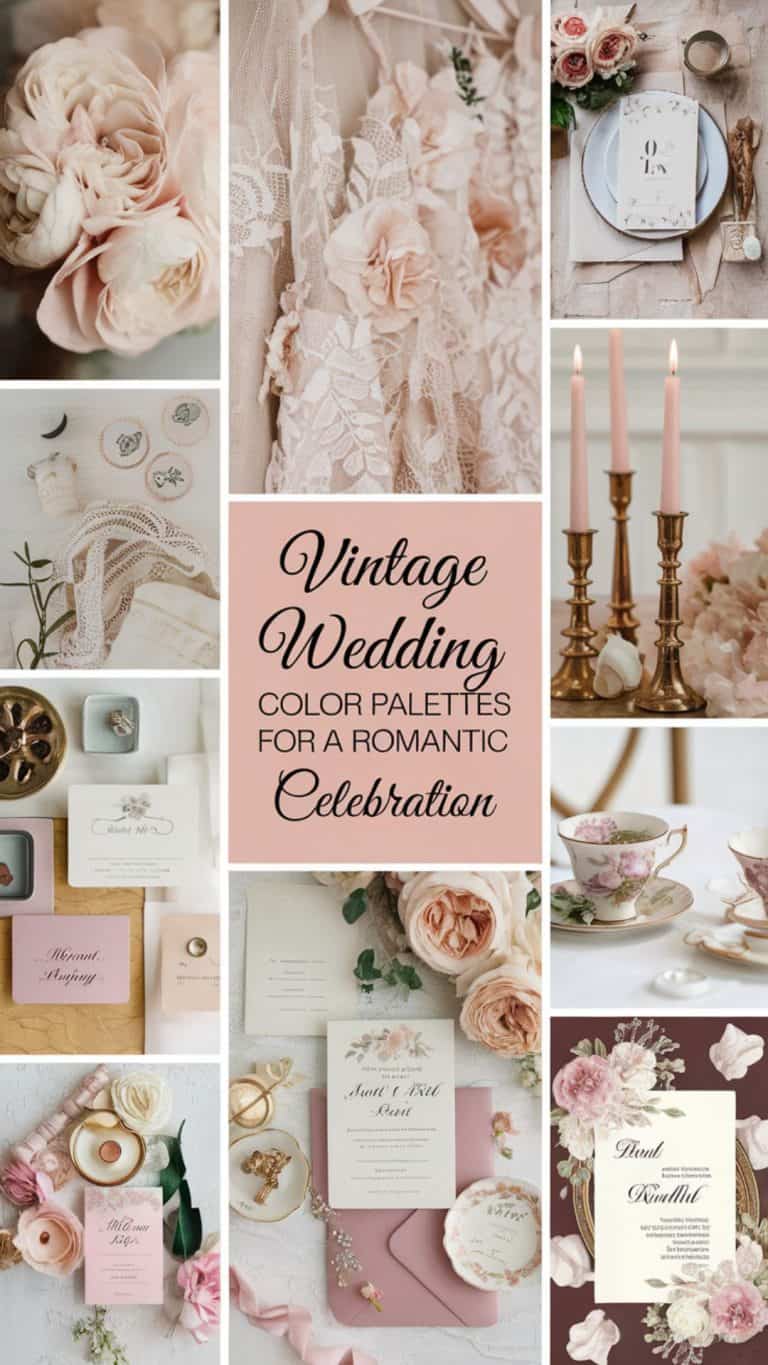 Vintage Wedding Color Palettes for a Romantic Celebration