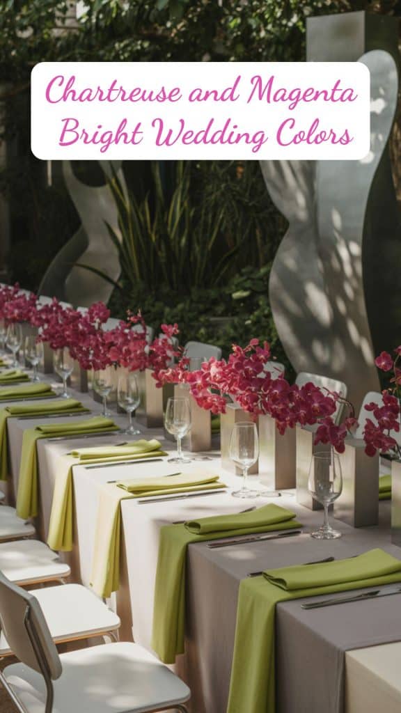 Bright Wedding Color Schemes That Will Wow Your Guests