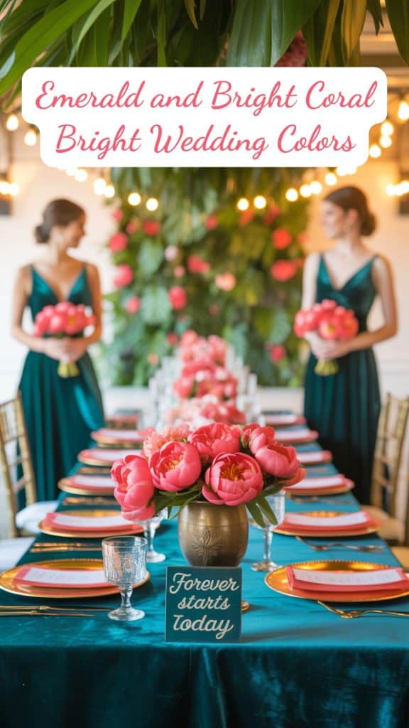 Bright Wedding Color Schemes That Will Wow Your Guests