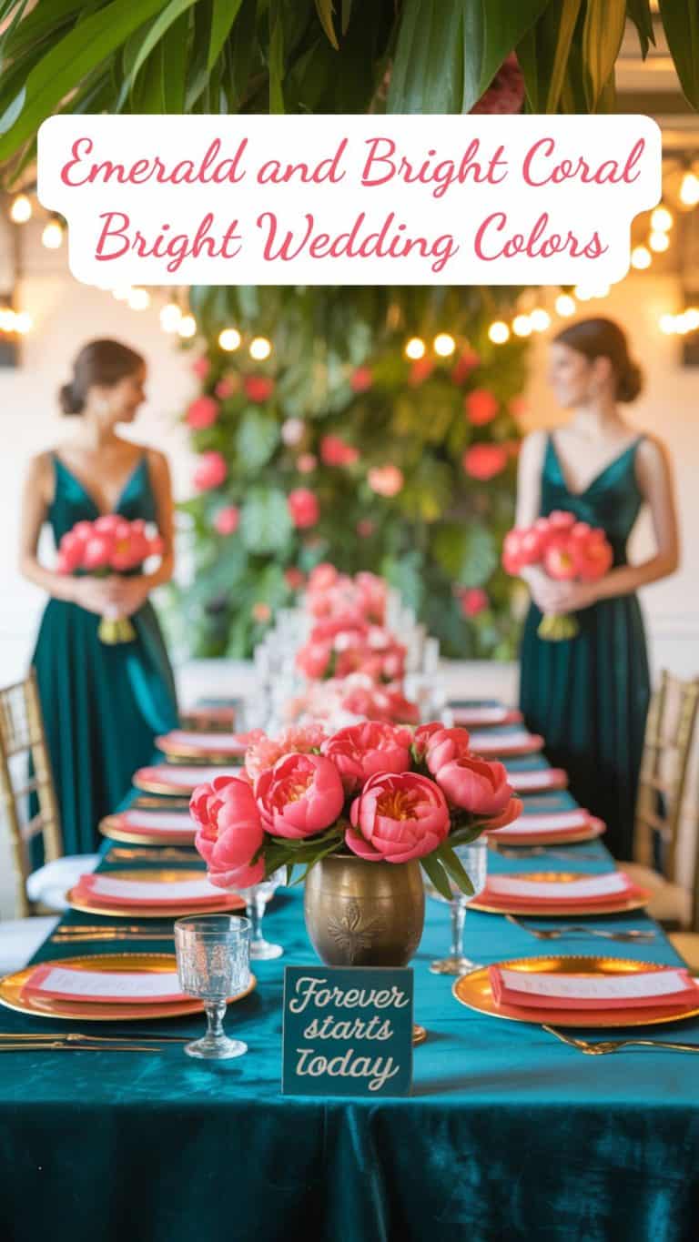 Bright Wedding Color Schemes That Will Wow Your Guests