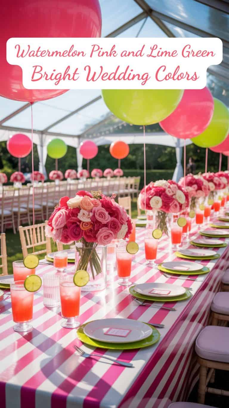 Bright Wedding Color Schemes That Will Wow Your Guests