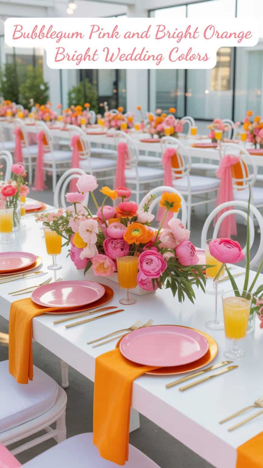 Bright Wedding Color Schemes That Will Wow Your Guests